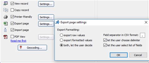 Exportimport Pages
