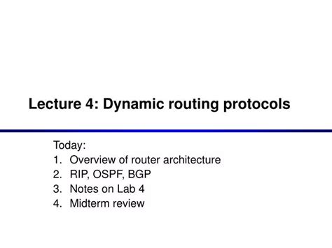 PPT Lecture 4 Dynamic Routing Protocols PowerPoint Presentation Free Download ID 5386100