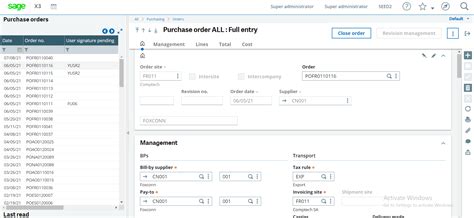 How To Display User Signature Pending For Approval To The Left List Of Any Transaction Sage X3