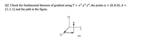 Solved Q2 Check The Fundamental Theorem Of Gradient Using T