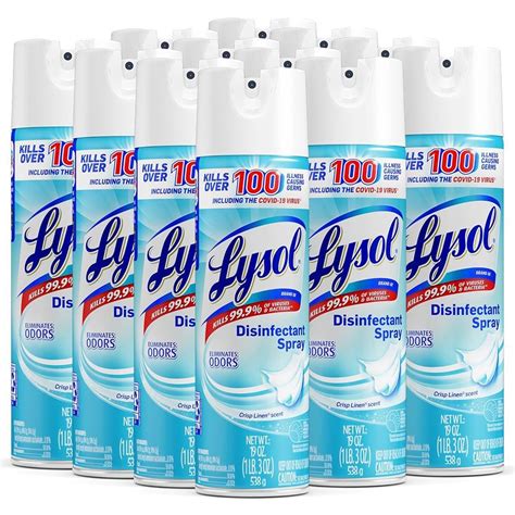 Lysol Disinfectant Spray Sanitizing And Antibacterial