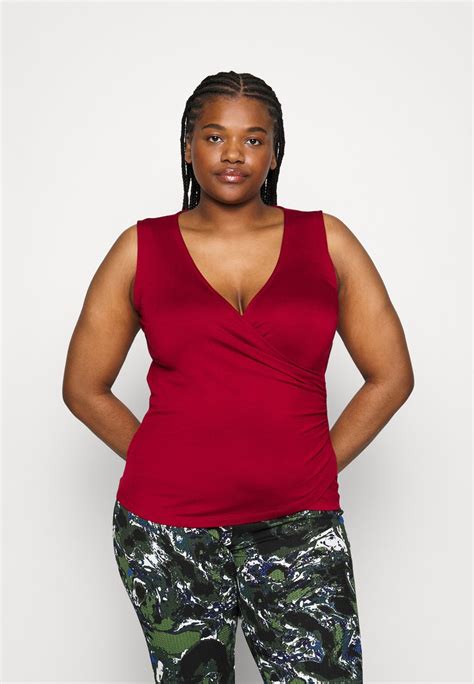 Anna Field Curvy Topper Dark Redmørkerød Zalandono