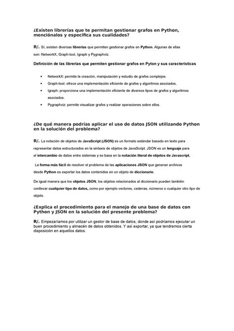 Existen Librerías Que Te Permitan Gestionar Grafos En Python ¿existen Librerías Que Te