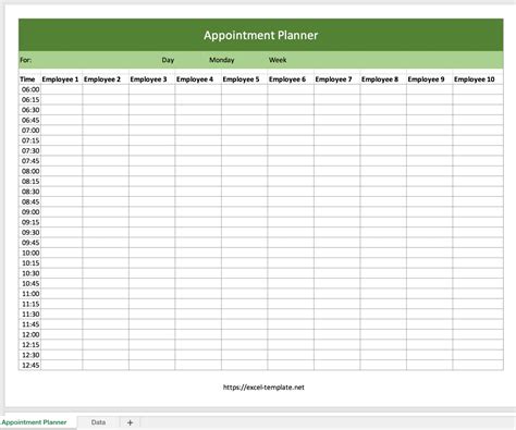 Excel Schedule Planner Manage Appointments Effortlessly Excel