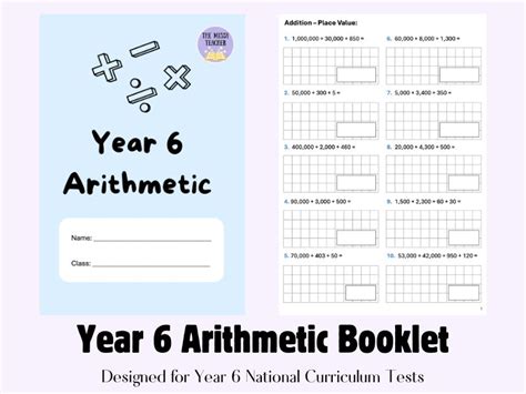 Free Year 6 Arithmetic Booklet Teaching Resources