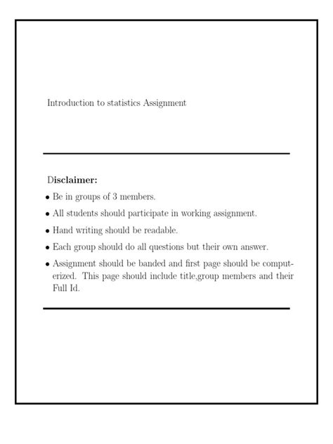 Assignment Basic Statistic Pdf Sampling Statistics Histogram