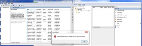 task scheduler started but still not available microsoft community