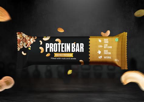 Packaging Design For Protein Bar Behance