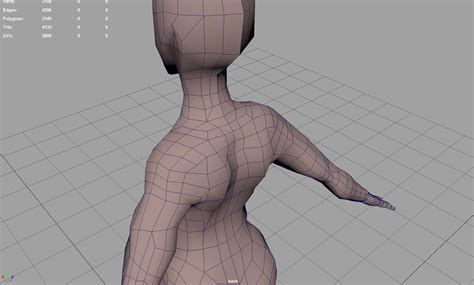 Female Character Game Mesh Critique Required Polycount