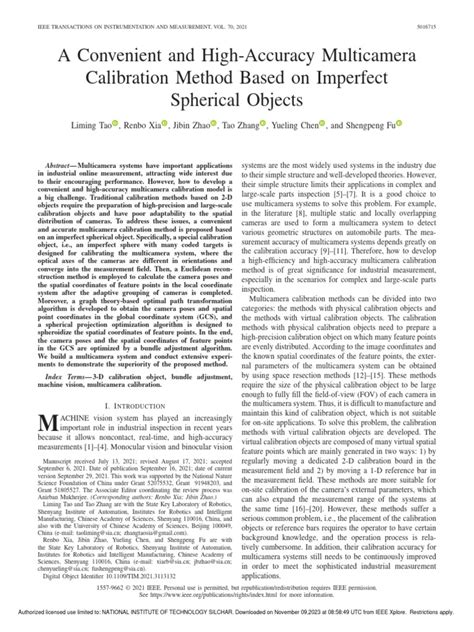 A Convenient And High Accuracy Multicamera Calibration Method Based On