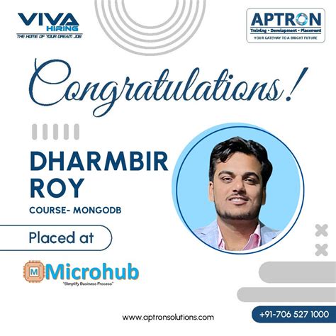 Aptron On Linkedin Aptron Vivahiring Placedcandidate