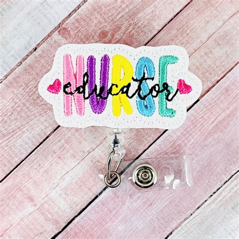 Nurse Educator Badge Reel Preceptor Badge Reel Employee Badge Holder