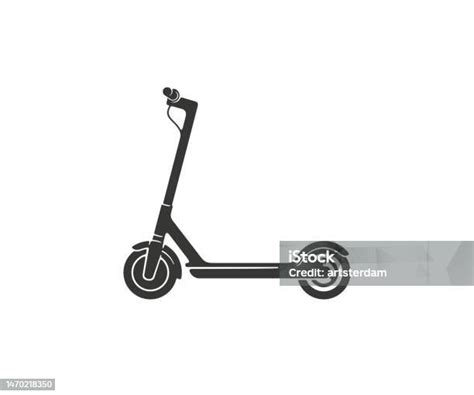 전기 스쿠터 운송 스쿠터 차량 세그웨이 라이드 및 배터리 실루엣 및 그래픽 디자인 교통 여행 바퀴 기술 및 혁신 벡터 디자인 및