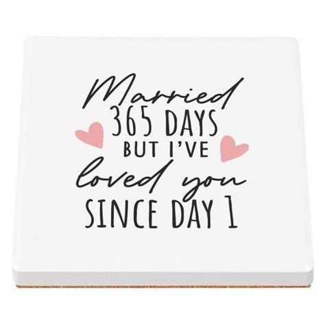 Sous Verre Céramique 1 Unité Married 365 Days But Loved You Since Day