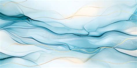 Elegant Abstract Wave Pattern In Soft Blues And Whites Evoking A Sense Of Calm And Serenity