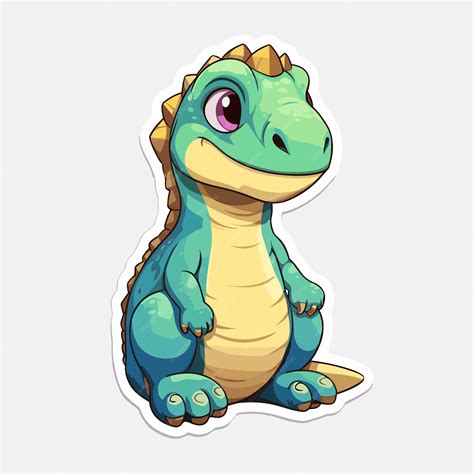 Premium Vector Cute Dinosaur Character Isolated Dino With Watercolor
