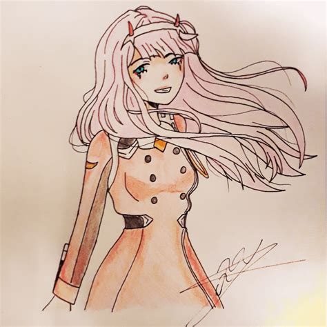 My Attempt At Drawing Zero Two Rzerotwo