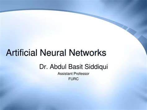 PPT Artificial Neural Networks PowerPoint Presentation Free Download ID 5601918