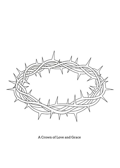 Free Crown Of Thorns Drawing Template To Edit Online