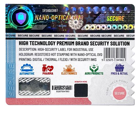 Security Labels With Hologram
