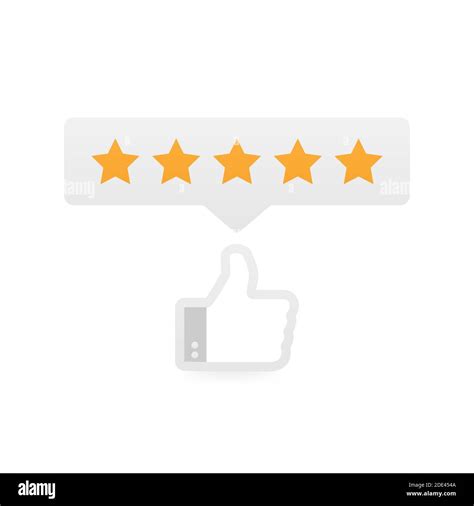 Rating Stars Flat Design User Reviews Rating Classification Concept