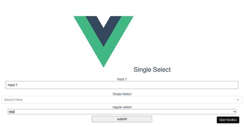 Vue Template Codesandbox