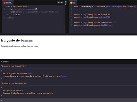 Uso Do Innerhtml Javascript Na Web Armazenando Dados No Navegador