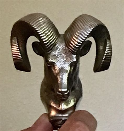 Original Dodge Ram Hood Ornament Great Shows Little To No Wear 35