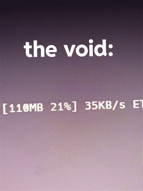 Im Sick Of Macos I Hate Windows Imma Hop Into The Void 💀 Rvoidlinux