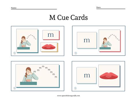 M Cue Cards Speech Therapy Talk Membership