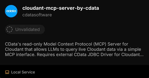 Cloudant Mcp Server By Cdata MCP S LobeHub
