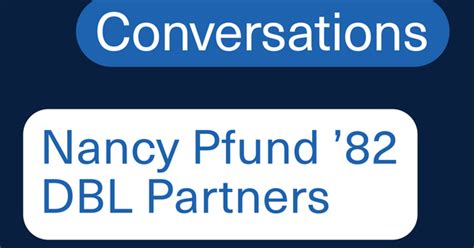 Impact Investing Nancy Pfund 82 Founder And Managing Director At Dbl Partners Yale School Of