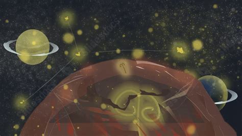 Advertising Star Romantic Starlight Planet Constellation Beautiful Powerpoint Background For