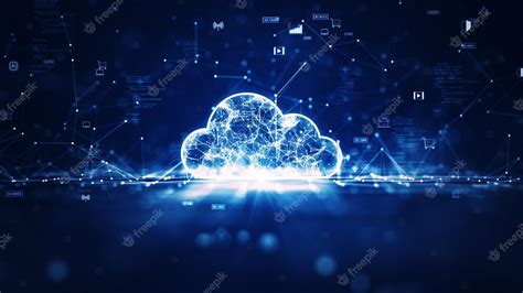 Premium Photo Cloud And Edge Computing Technology Concepts With Cybersecurity Protection