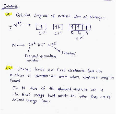 Solved 19 A Draw The Ordial Diagram For One Neutral Atom Of