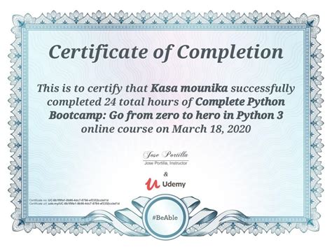 Kasa Mounika On Linkedin Python3 Pythonprogrammer Udemy Projects