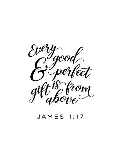 James 1 17 James 1 Every Good And Perfect T Black And Bible