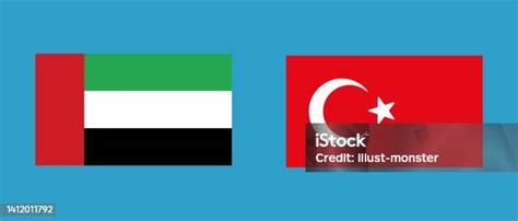 아랍 에미리트 연합국 국기와 터키 국기의 아이콘 세트 벡터 아부다비에 대한 스톡 벡터 아트 및 기타 이미지 아부다비 0명