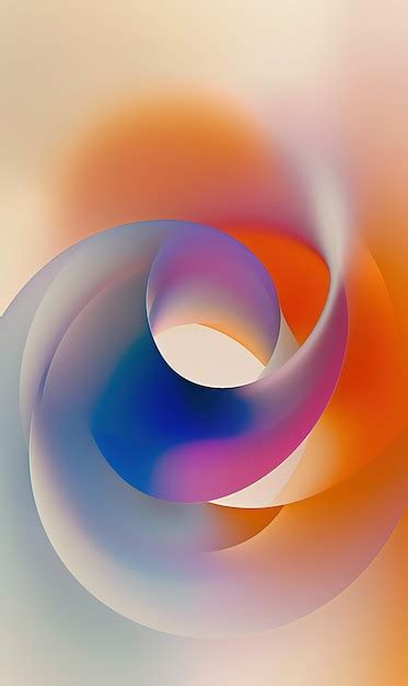 Abstract Swirling Colors Premium Ai Generated Image