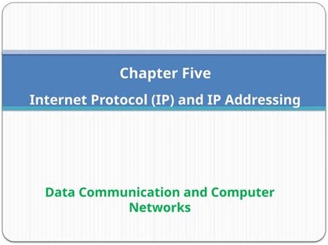 Basics Of Ip Addressing Pptx Internet Computing