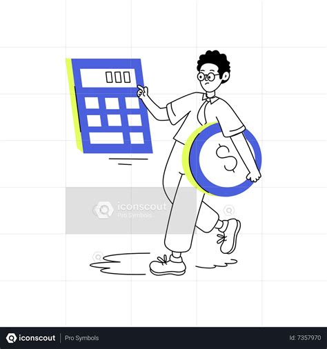 Financial Calculation Animated Illustration Download In Json Lottie Or