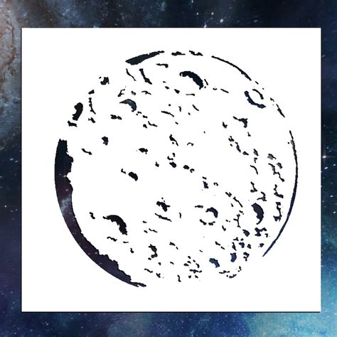 Full Moon Stencil Etsy