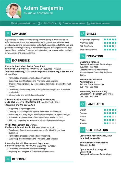 Financial Controller Resume Sample In 2025 Resumekraft
