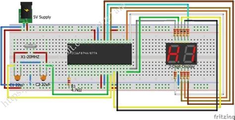 Pic16f877a Interfacing 2 Digit Seven Segment With Pic Microcontroller