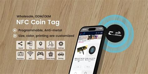 Customized Nfc Coin Tags Programmable Anti Metal Nfc Tokens