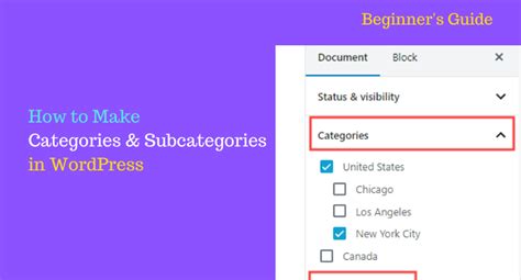 How To Make Categories And Subcategories In Wordpress
