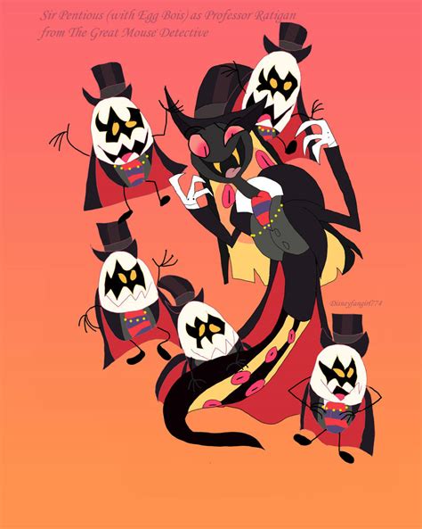 Sir Pentious As Ratigan With Egg Bois By Disneyfangirl1997 On Deviantart