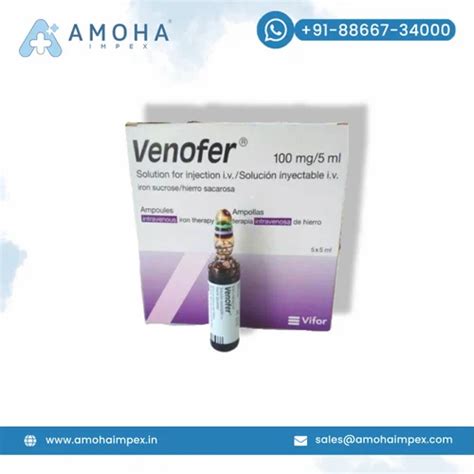 Venofer 100 Mg Injection At ₹ 343 Piece Iron Sucrose Injection In