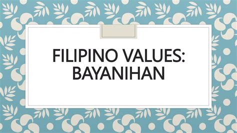 Filipino Values Philippinespptx