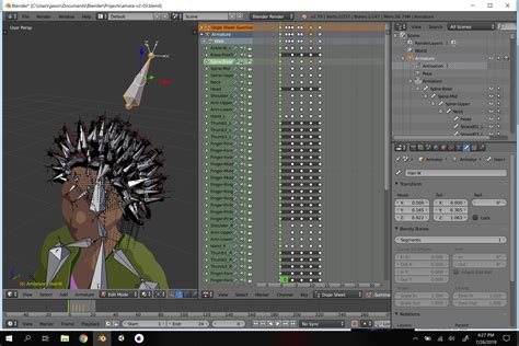 Armature Using Inverse Kinematics Andor Pole Targets To Move Hair